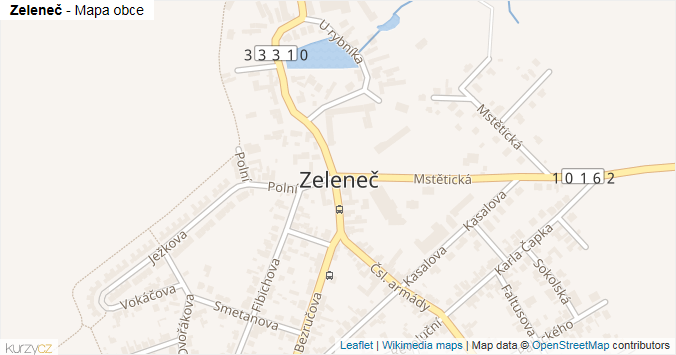 Zeleneč - mapy | Kurzy.cz